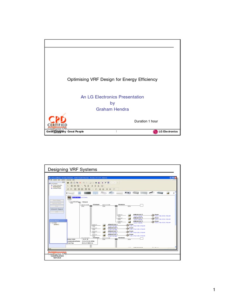 CPD/VRF Presentation | PDF | Heat Pump | Hvac