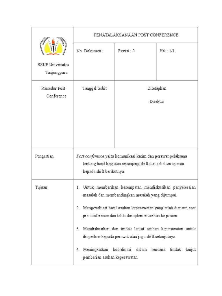 Sop Pre Conference | PDF