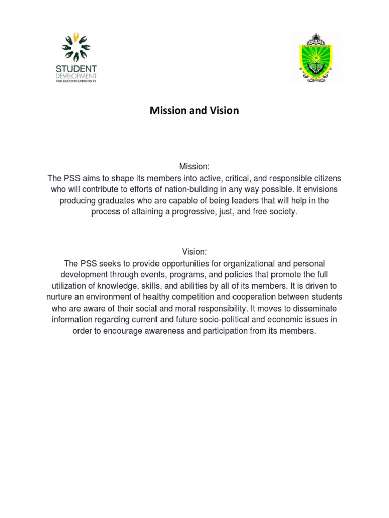 FEU Political Science Mission Vision 14'15 | PDF