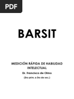 BARSIT | PDF | Prueba (evaluación) | Memoria