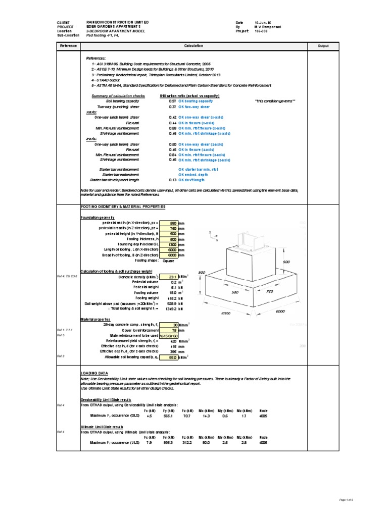 3-Pile Cap Design | PDF | Bending | Geotechnical Engineering