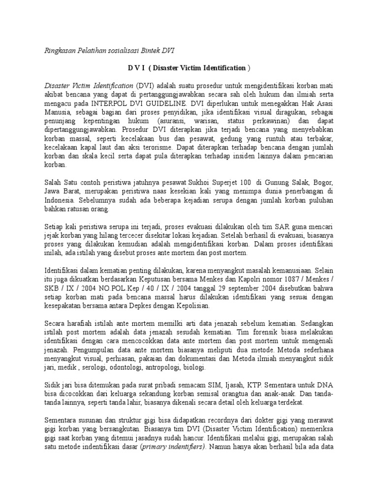 Disaster Victim Identification | PDF