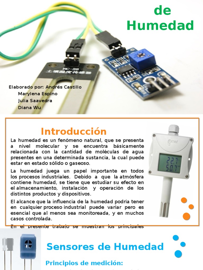 Sensores de Humedad | PDF | Humedad | Física Aplicada e Interdisciplinaria