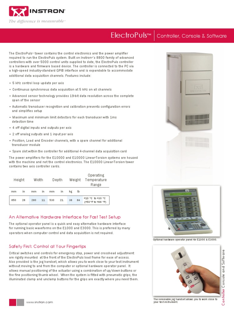 ElectroPuls Controller Console and Software PDF | PDF | Data ...