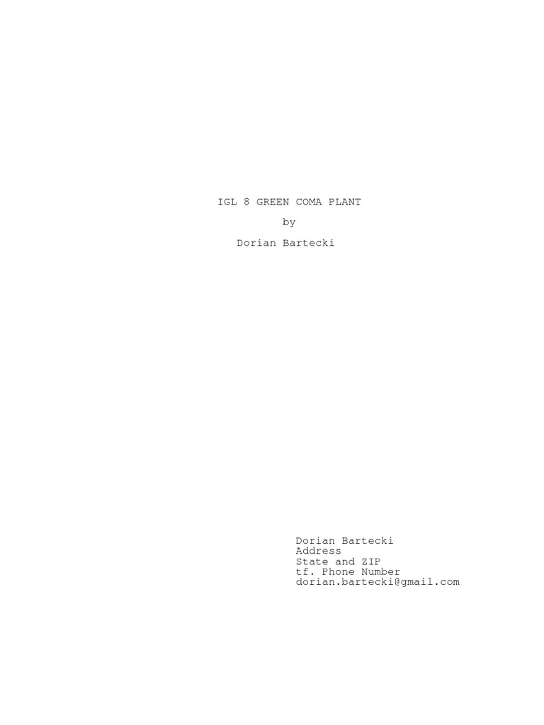 2015 Redone IGL 8 Green Coma Plant | PDF | Beverages | Leisure