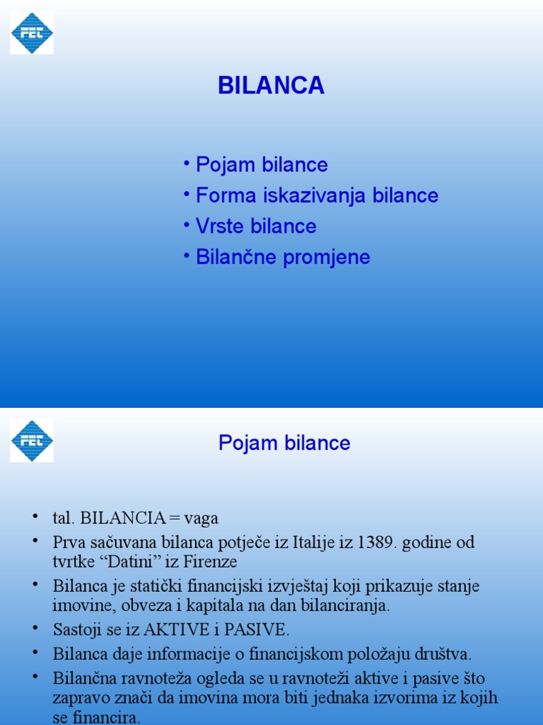 Bilanca | PDF