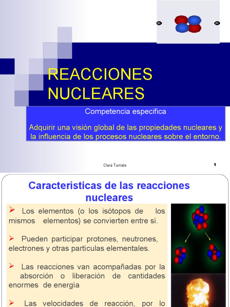 Clase Reacciones Nucleares | Descargar gratis PDF | La energía nuclear ...