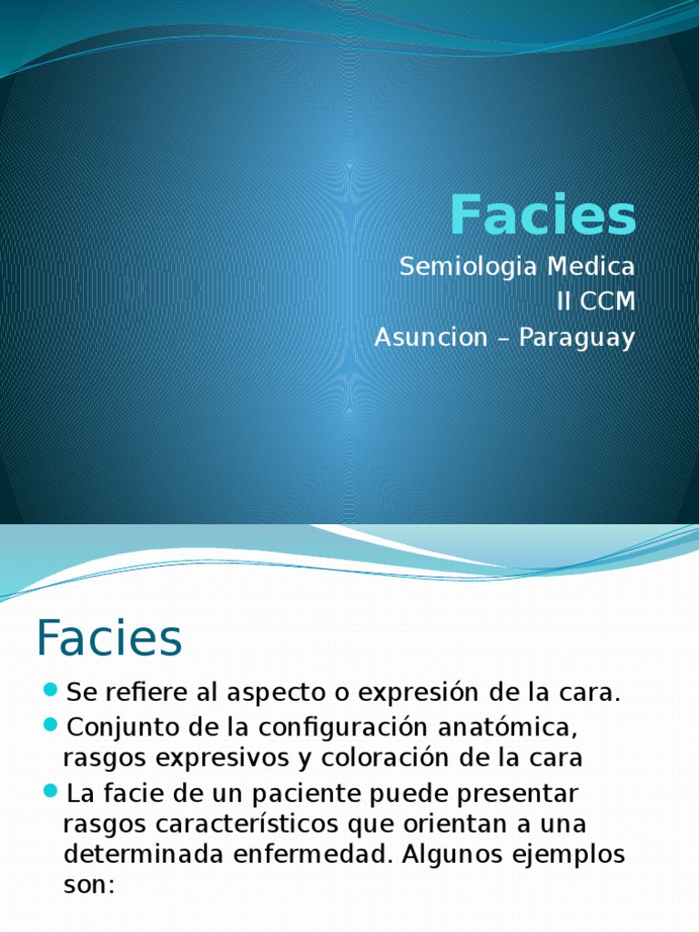 Facies | PDF | Piel | Anatomía humana