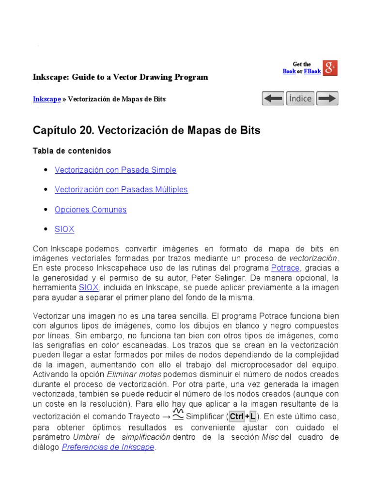 Vectorizar en Inkscape | PDF | Imagen | Áreas de informática