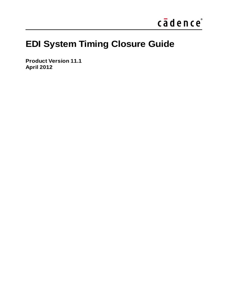 Timing Closure | PDF | Computers | Technology & Engineering