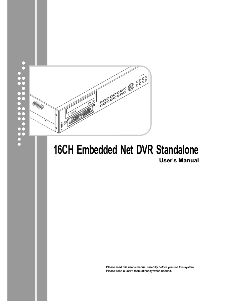 DVR Manual | PDF