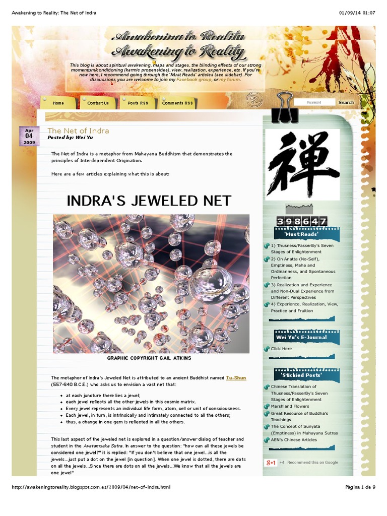 The Net of Indra | Śūnyatā | Enlightenment In Buddhism