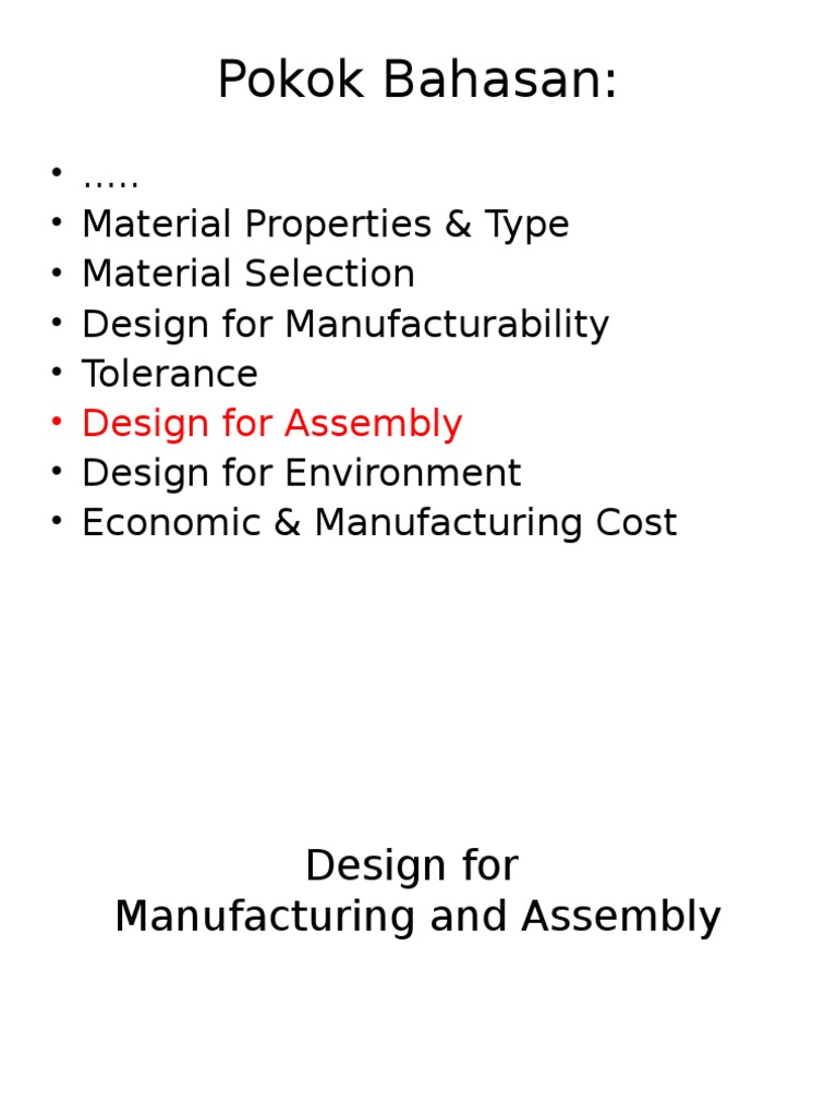 Design For Assembly | PDF | Soldering | Electrical Connector