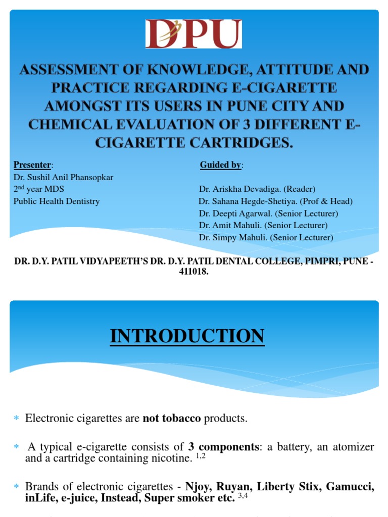 E Ciggerate Survey | PDF | Electronic Cigarette | Cigarette