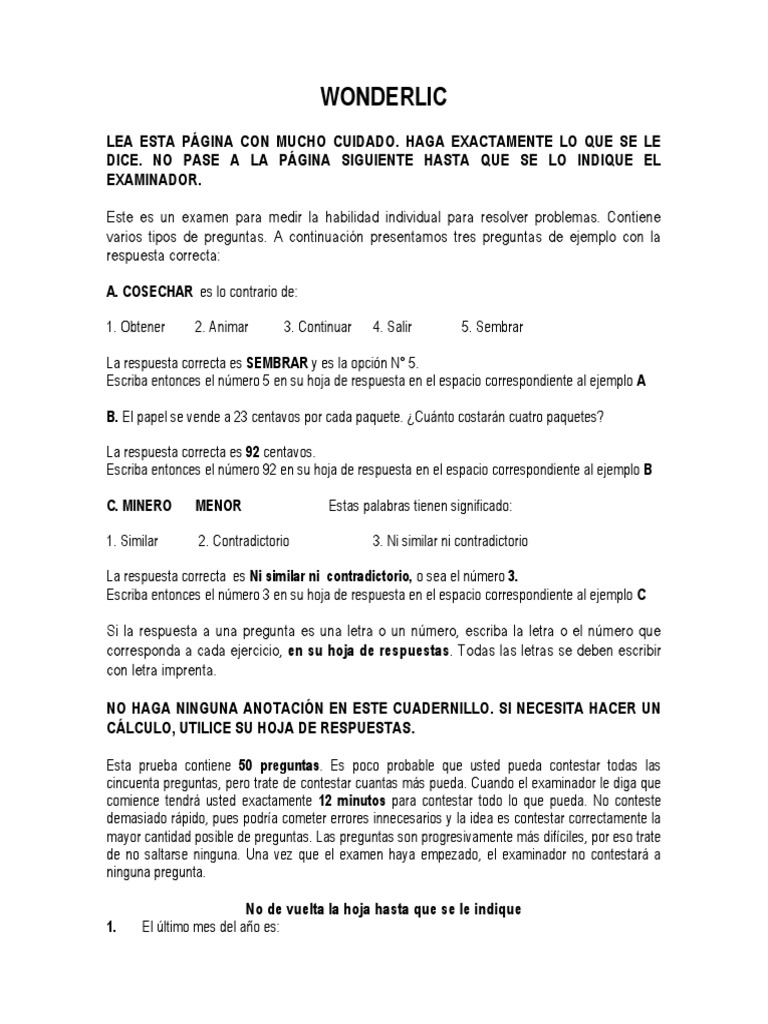 WONDERLIc Formulario A | PDF | Imprenta