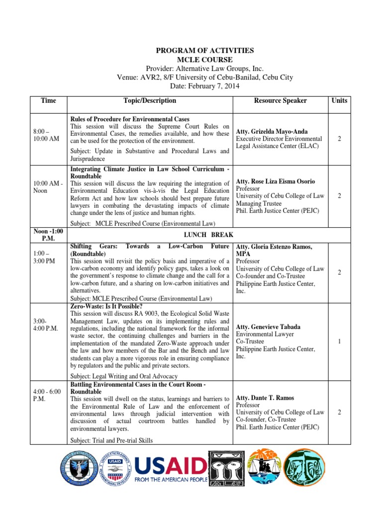 MCLE Program and Registration Form | PDF | Jurisprudence ...