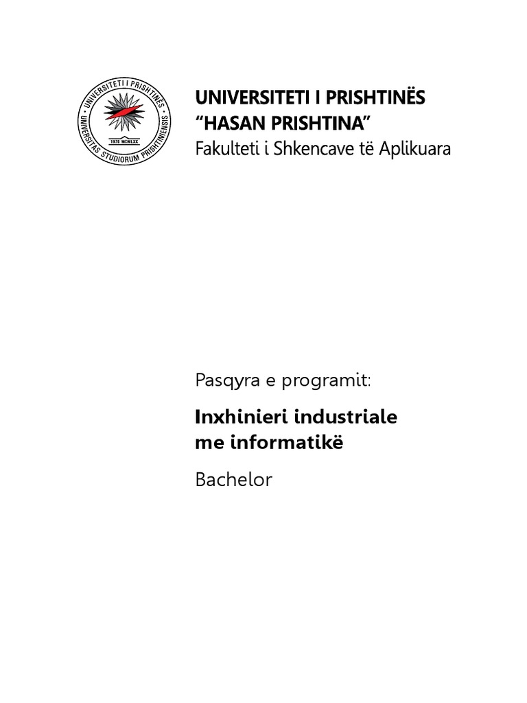 Inxhinieri Industriale Me Informatike | PDF