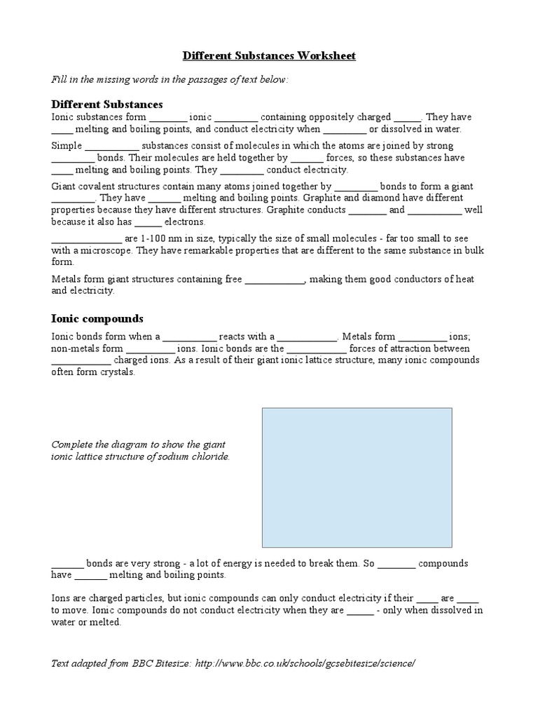 Understanding Simple Molecular Substances | PDF | Home & Garden ...