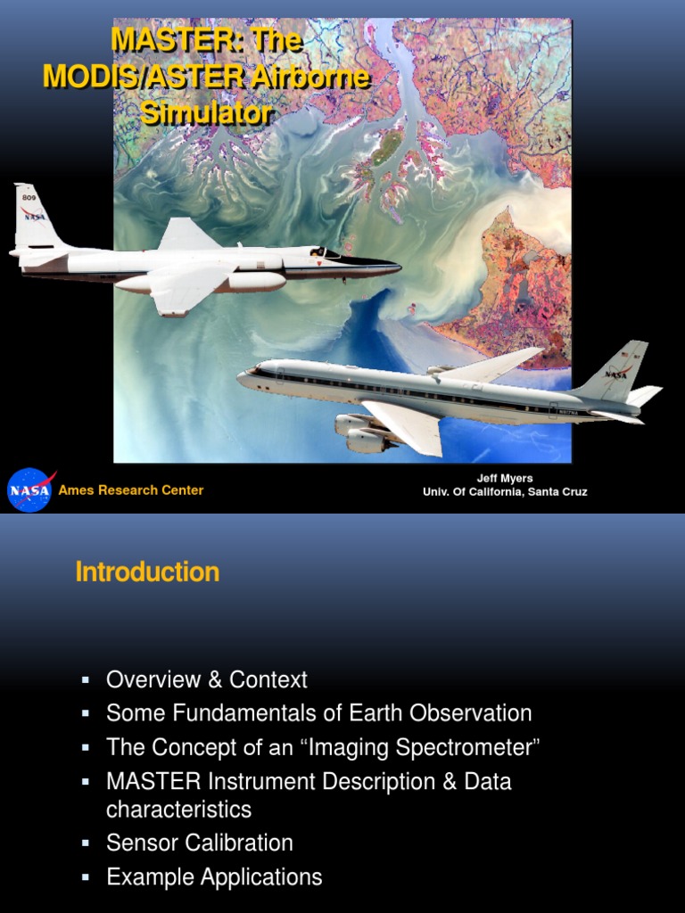 MASTER: The MODIS/ASTER Airborne Simulator | PDF | Infrared | Field Of View