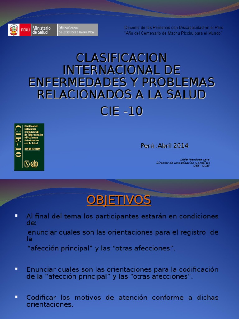 Cie 10 | PDF | Epidemiología | Salud pública