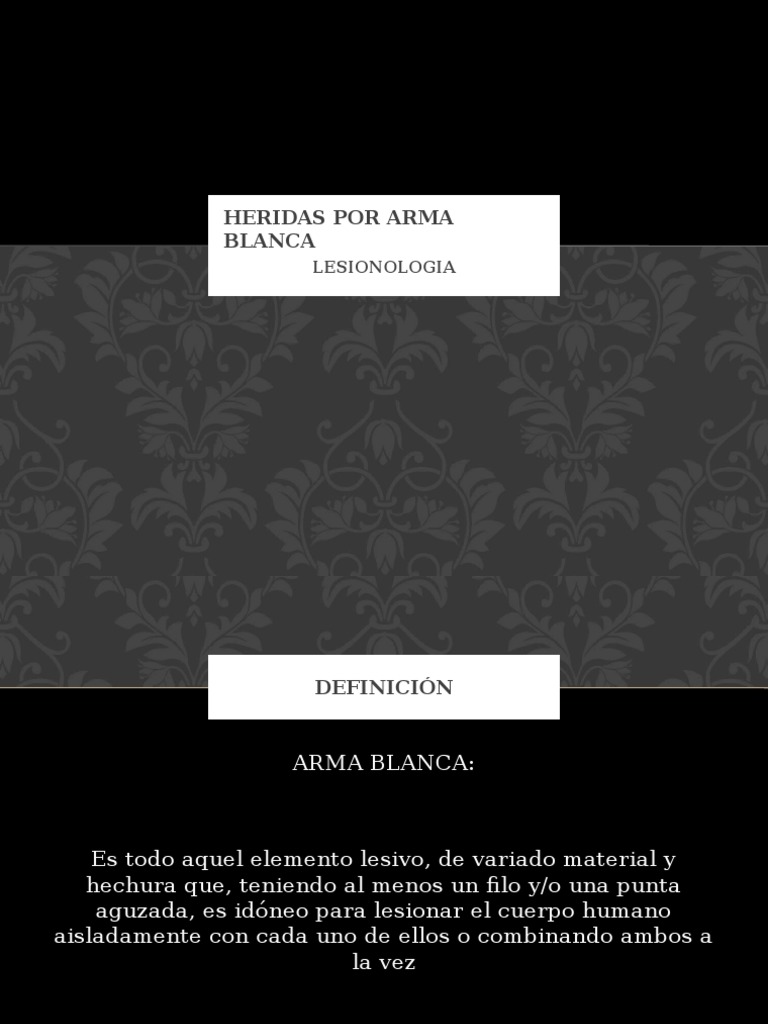 Lesiones por Arma Blanca y Signo de Benassi | PDF