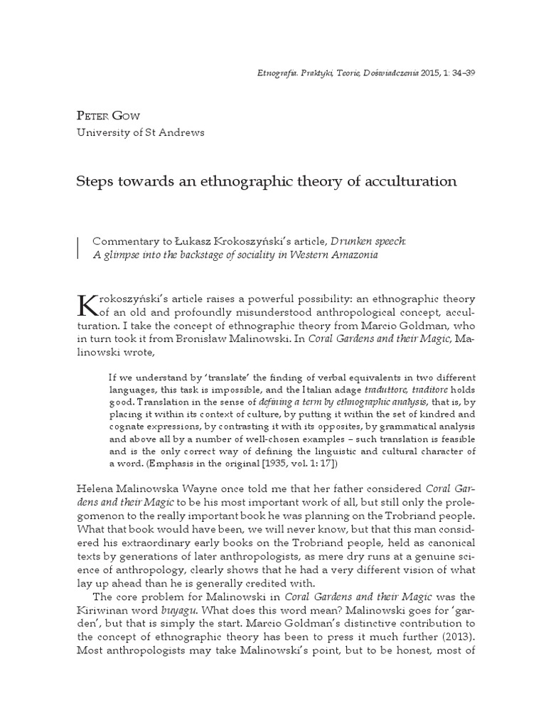 Peter Gow | Download Free PDF | Anthropology | Ethnography