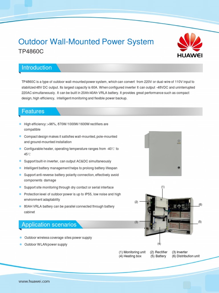 TP4860C Outdoor Power System Brochure 05 - (20130416) | PDF | Power ...