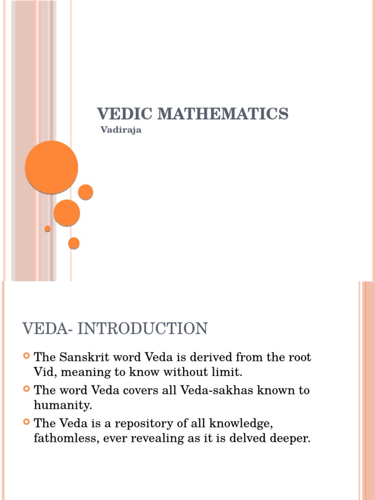 Vedic Mathematics: Sutras and Techniques | PDF | Multiplication | Vedas