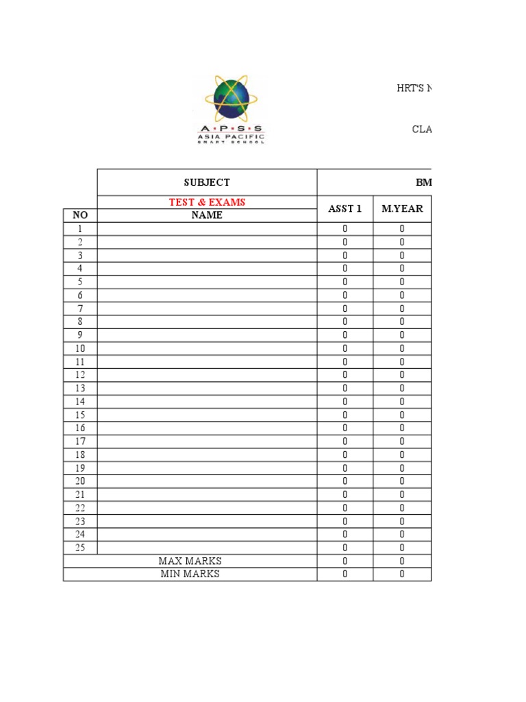 Master Marksheet Template | PDF | C++ | Programming Paradigms