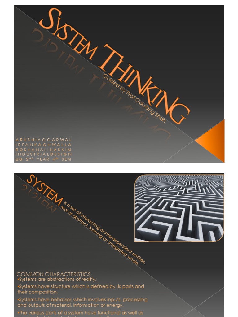 System Design | PDF | System | Systems Theory