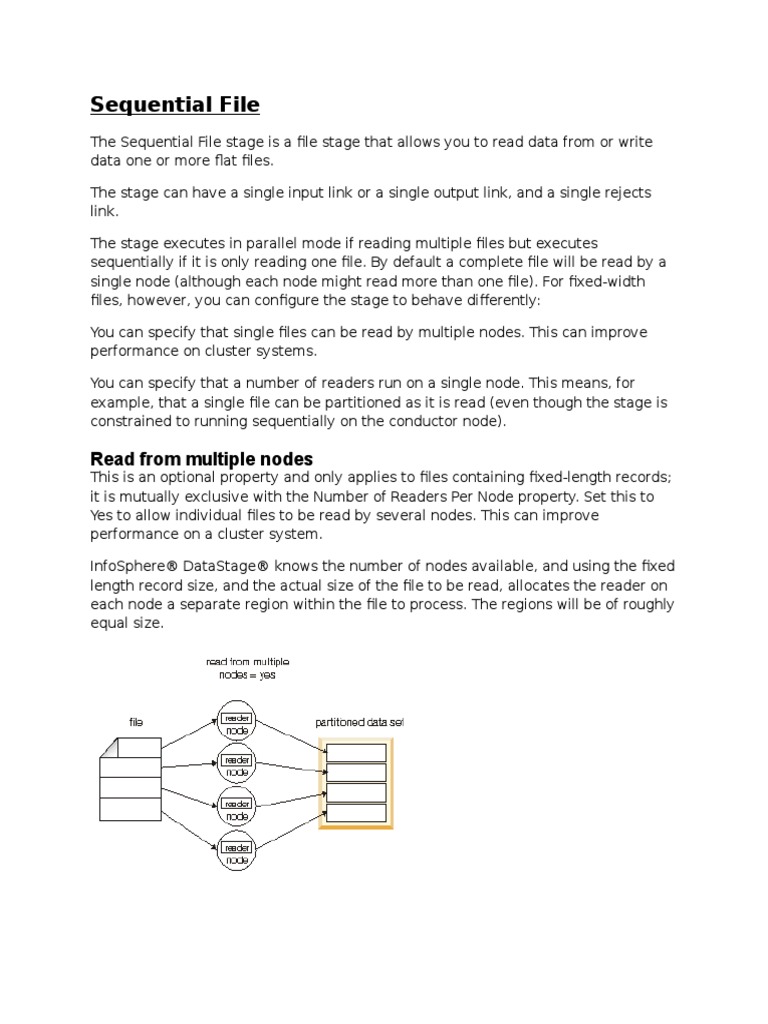 Sequential File: Read From Multiple Nodes | PDF | Computer File | Areas ...