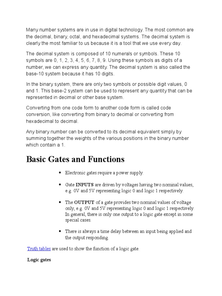 An Introduction to Combinational Logic Circuits | PDF | Logic Gate | Switch