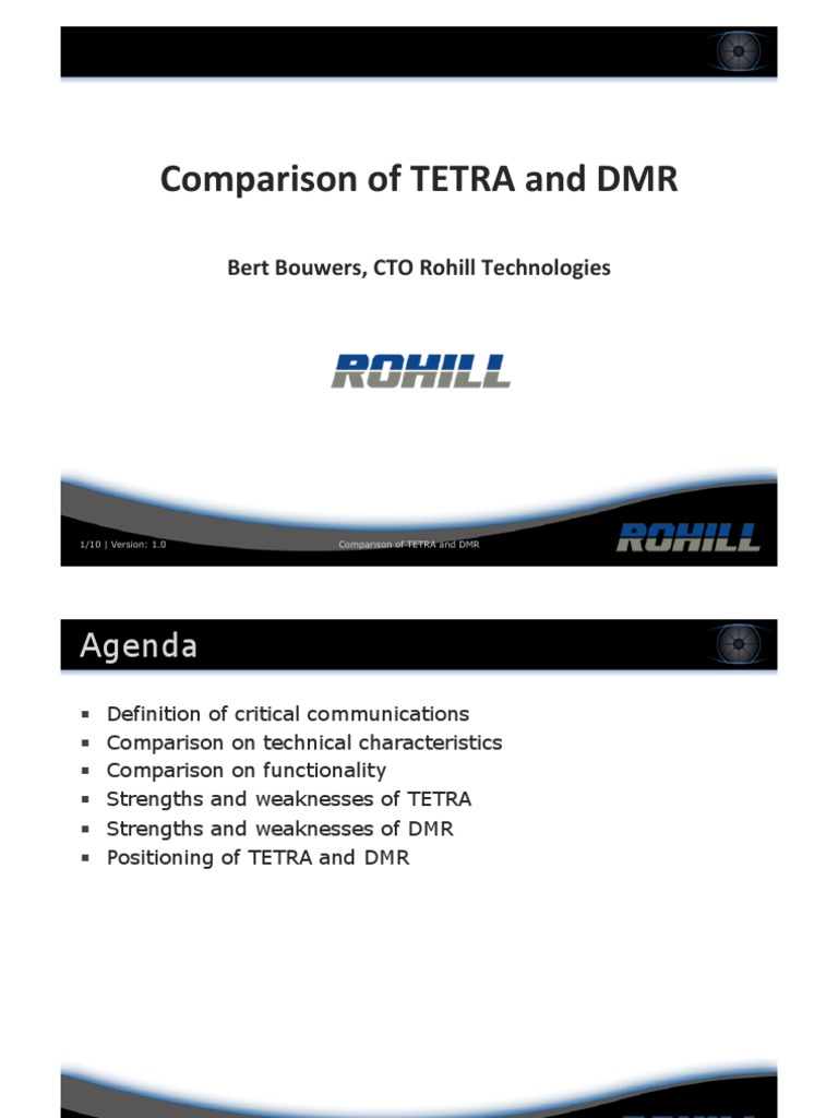 Comparison of TETRA and DMR | PDF | Swot Analysis | Data Transmission