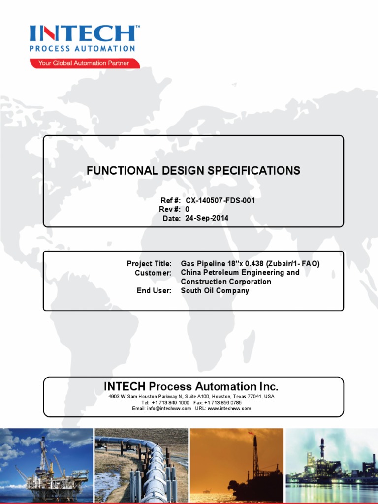 Functional Design Specifications: CX-140507-FDS-001 0 24-Sep-2014 Ref ...