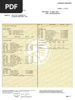 Transcript 2018 | PDF | Grading (Education) | Academia