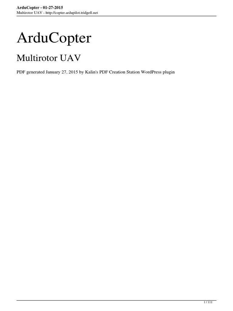 Ardu Copter | Download Free PDF | Flight Dynamics (Fixed Wing Aircraft ...