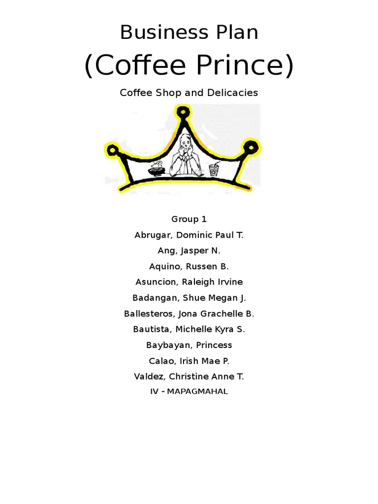 Business Proposal (Coffee Shop) | PDF | Drink | Foods