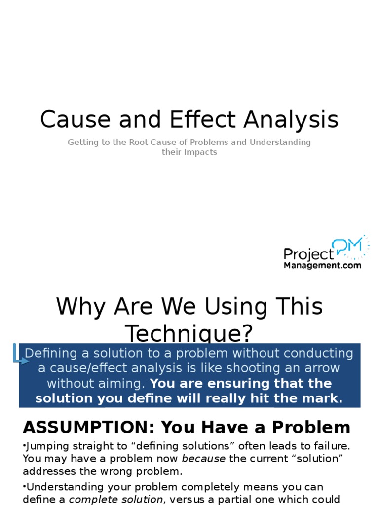 Cause and Effect Analysis | PDF | Causality | Analysis