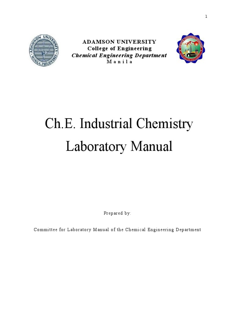 ChE Industrial Chem Manual Final - 002 | PDF | Soap | Detergent