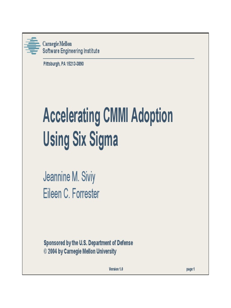 CMMI - Accelerating CMMI Adoption | PDF | Systems Engineering | Software Engineering