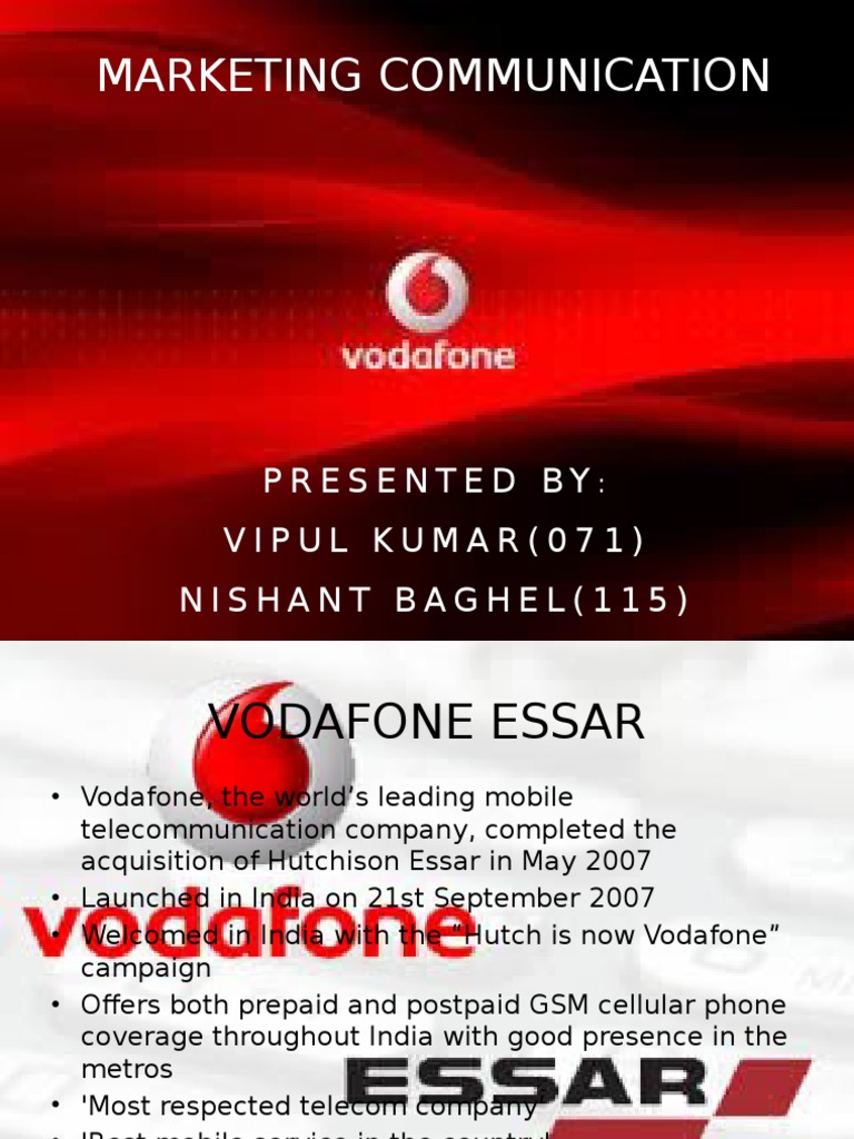 Vodafone | PDF | Telecommunications | Communication
