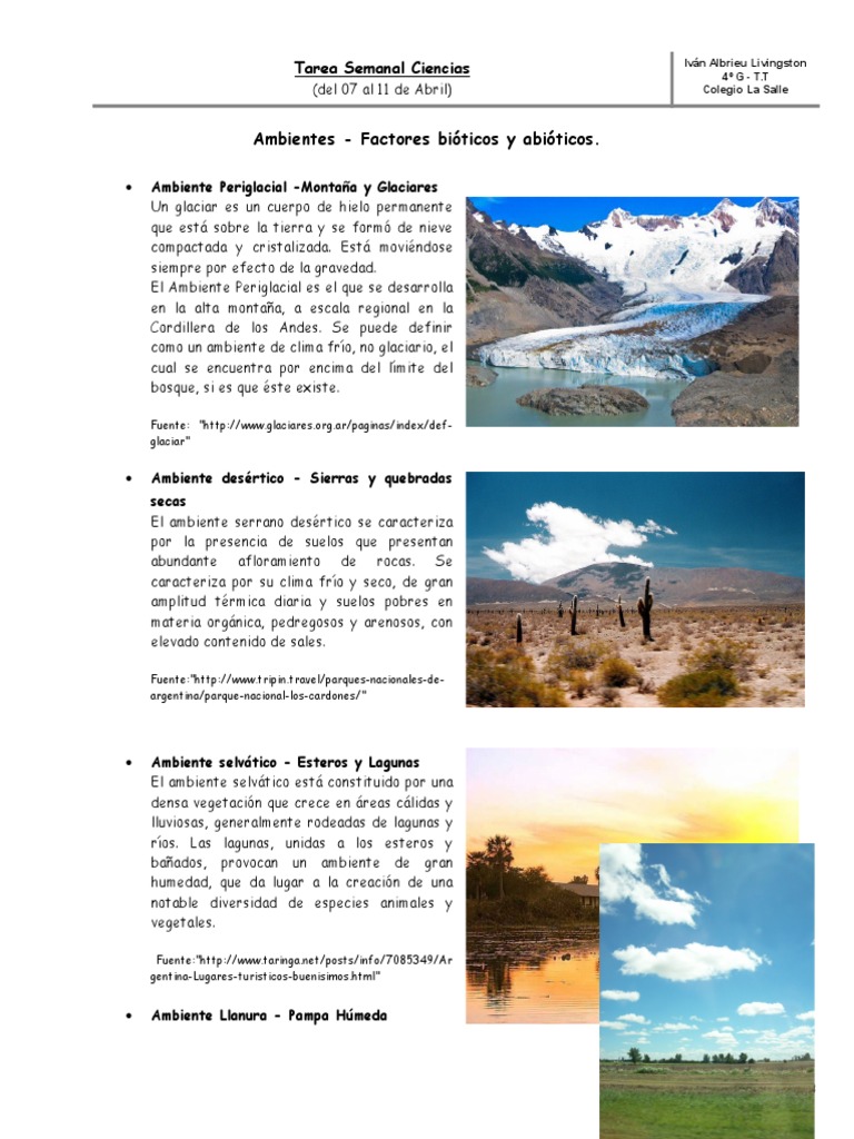 Ambientes Naturales de Argentina para Niños | PDF | Ecosistema | Selva