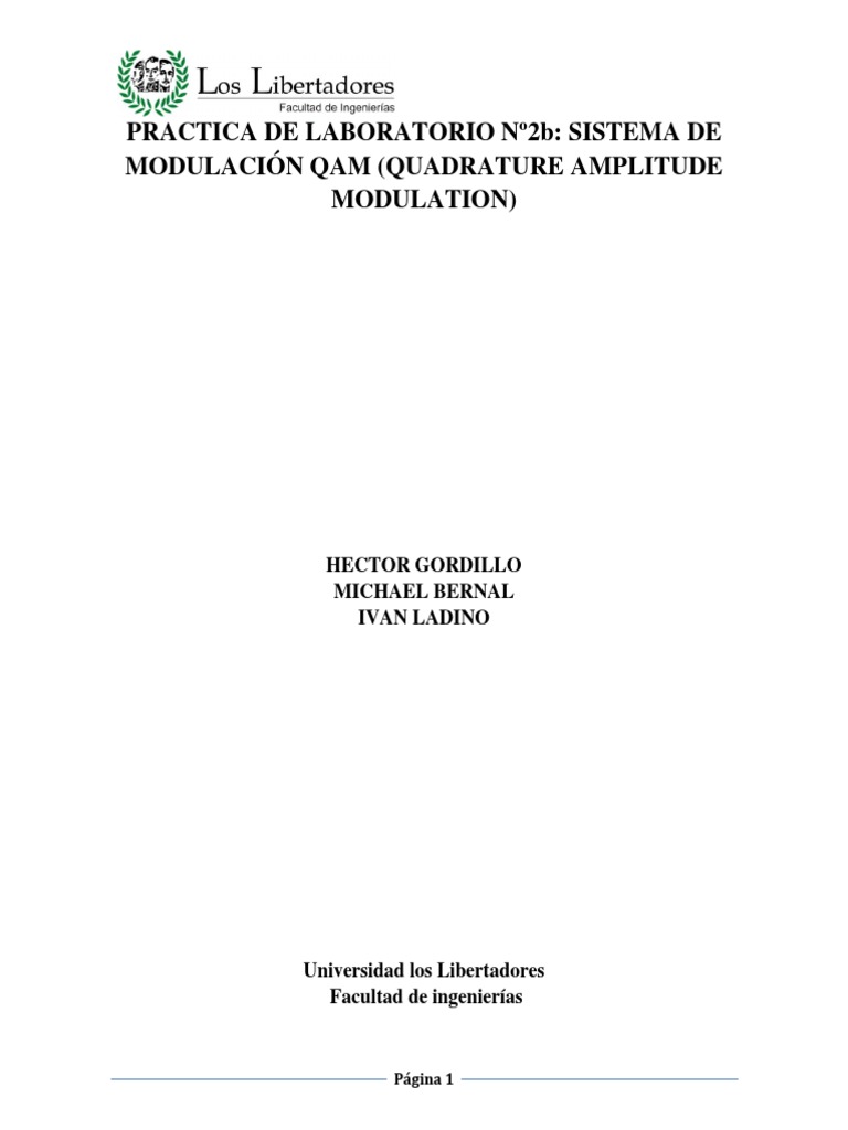 Guia Modulacion QAM | PDF | Modulación | Matlab