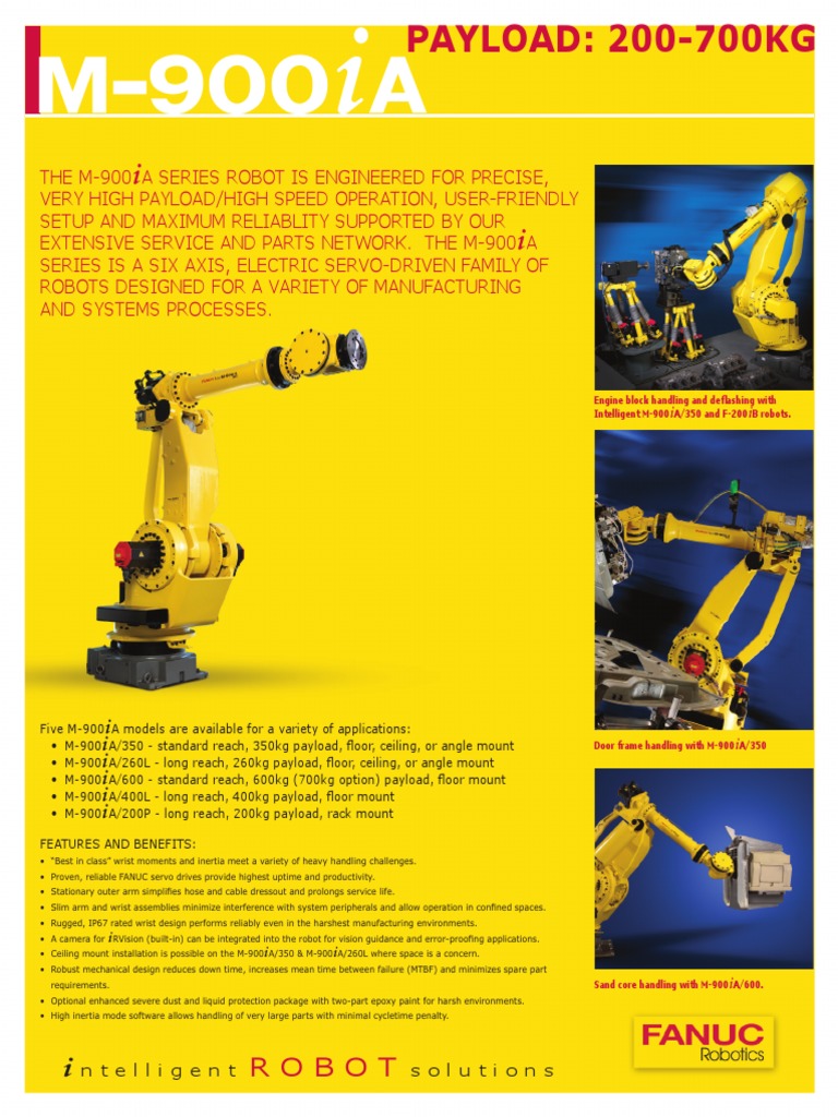 Fanuc M-900ia Series | PDF | Robot | Robotics