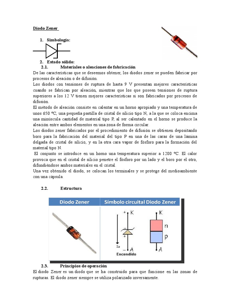 Diodos | PDF | Diodo emisor de luz | Diodo