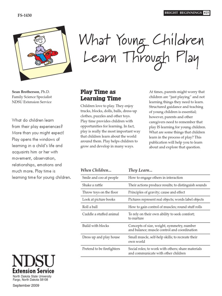 Learning Through Play in Early Childhood | PDF | Toys | Self Esteem