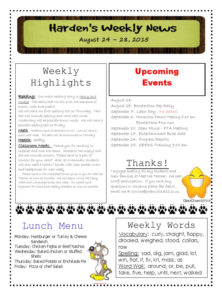 Weeklynewsletter | PDF