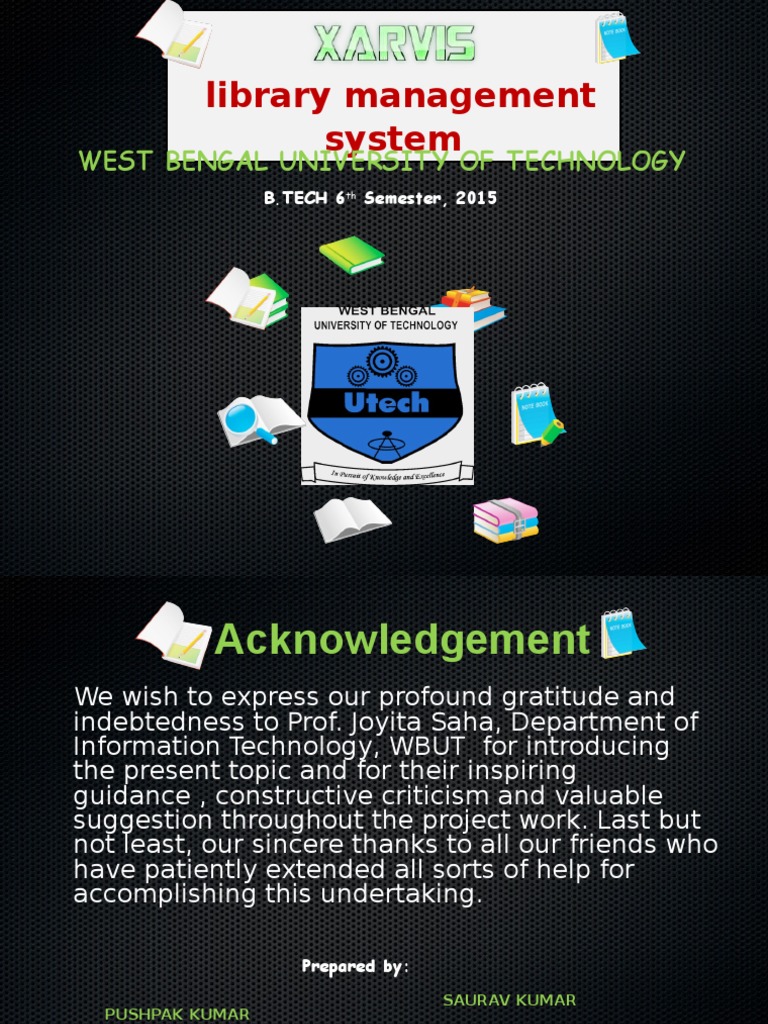 J2EE Based Library Management System Presentation | PDF | Libraries ...