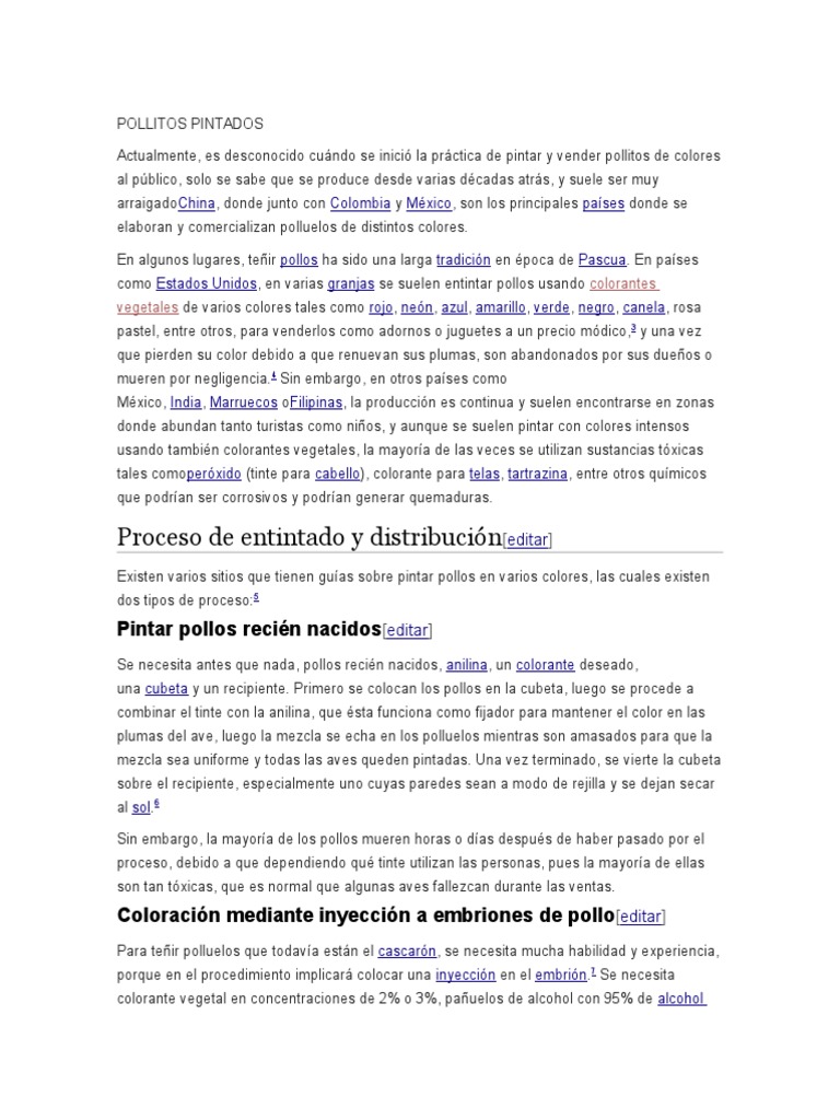 Pollitos Pintados | PDF | Pollo | Aves