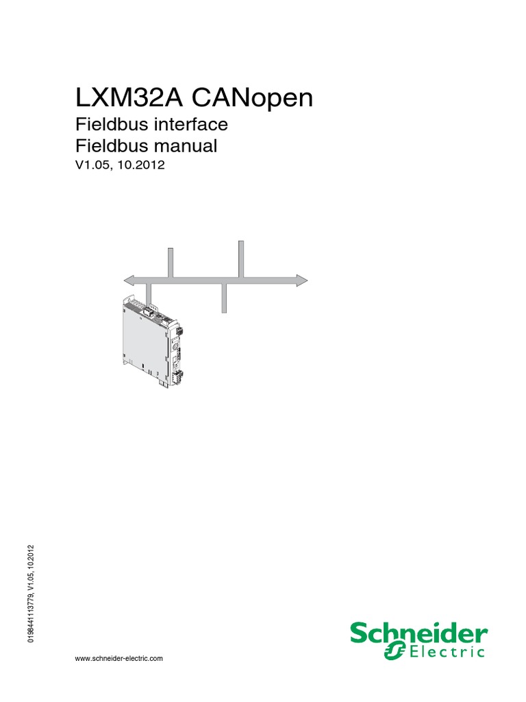 Lxm32a Canopen Manual v105 en | PDF | Telecommunications | Data Transmission